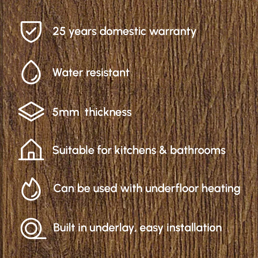 Luvanto Click Plus Priory Oak | LVT | Click + Underlay