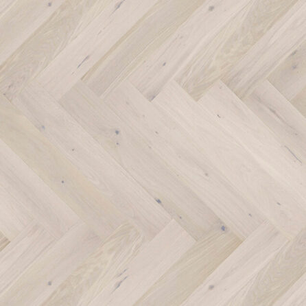 Timba Floor Loc Engineered Herringbone - Brushed White Lacquer Oak 2064