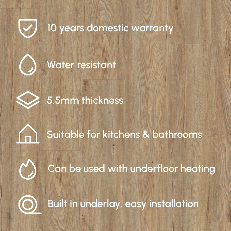 Buy Polyflor Camaro RigidCore - Quayside Oak 4139 Online | Flooring King