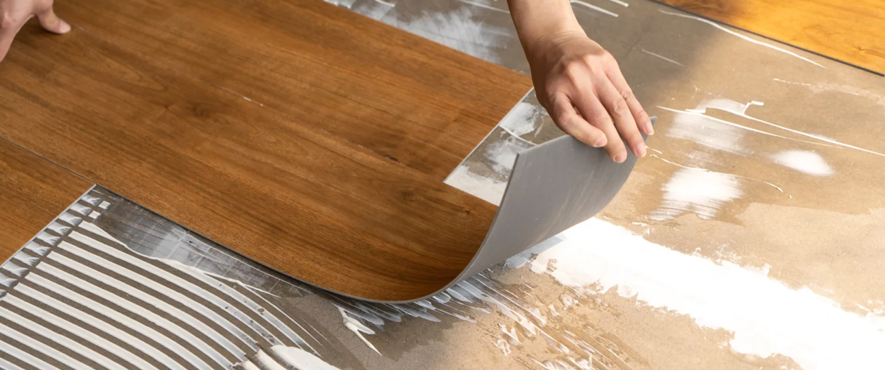 How To Lay glue down LVT Flooring | Flooring King