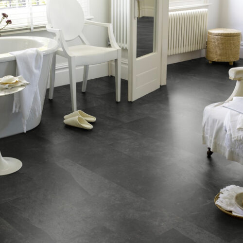 Karndean Knight Tile - Black Riven Slate ST15