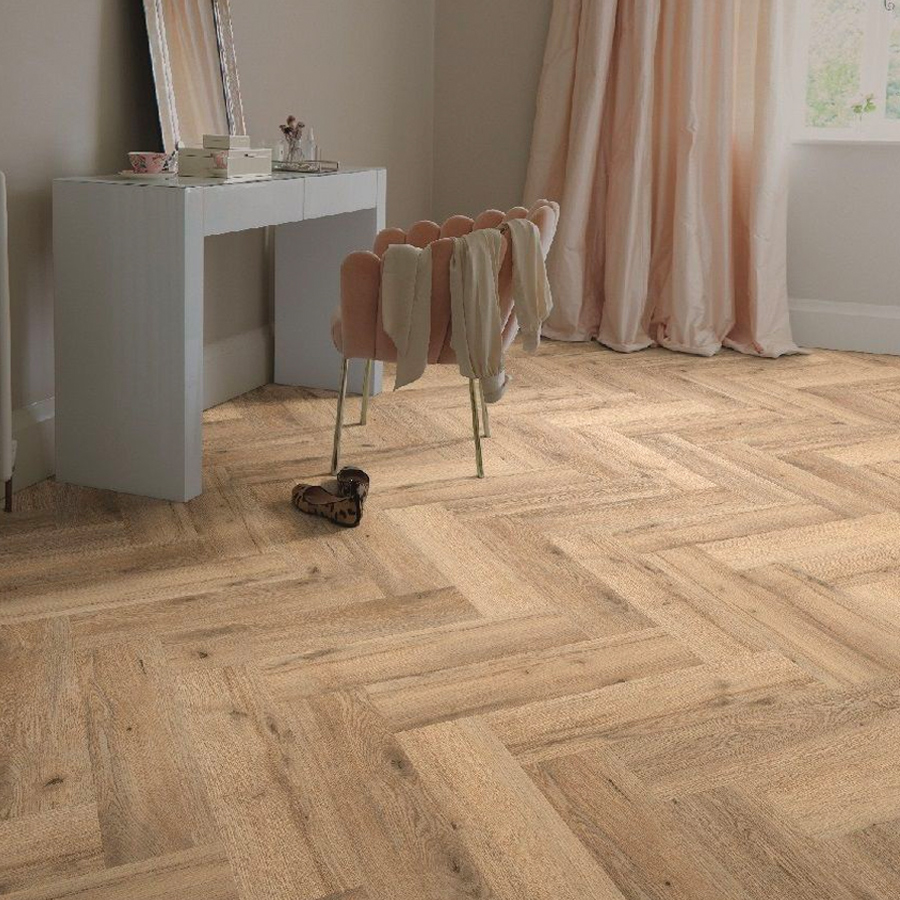 Polyflor Expona Commercial - Oiled Oak Parquet 4128